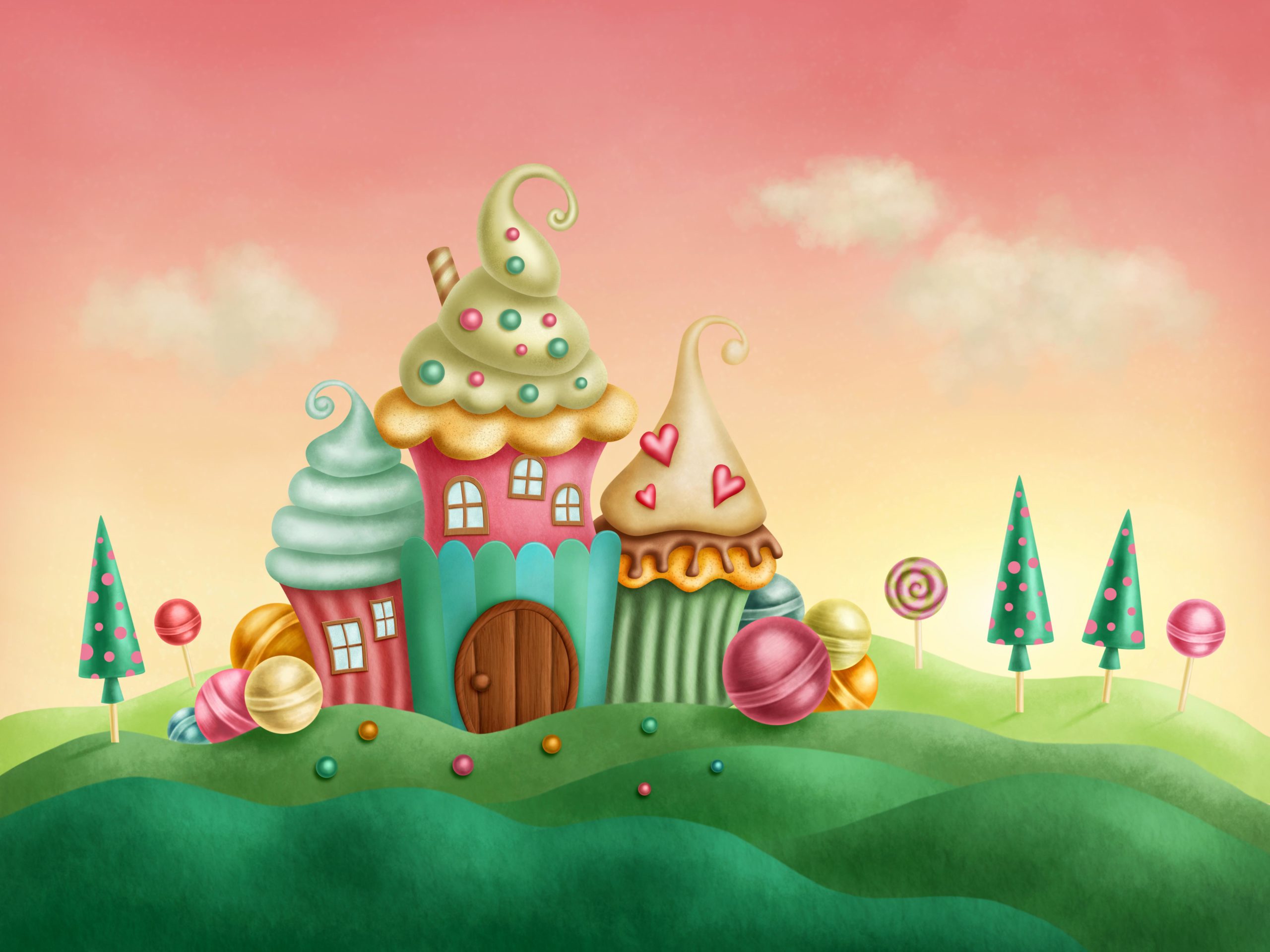 FUN03 Candy Town Studio Backdrops FUN03 Candy Town Studio Backdrops
