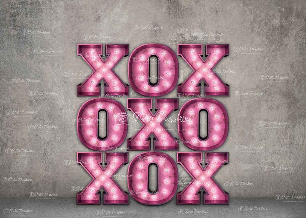 HEART36 Pink Hugs and Kisses – Studio Backdrops