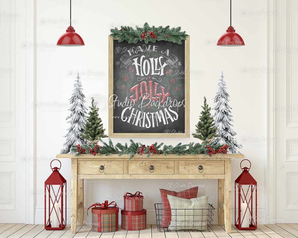 C70 Red Jolly Christmas – Studio Backdrops