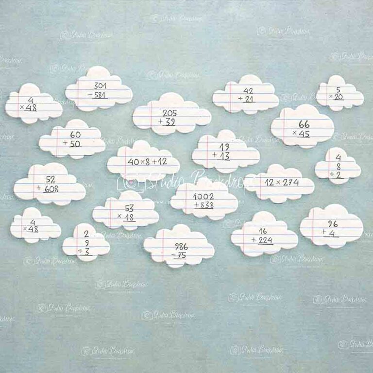 SCHO56 Paper Math Clouds – Studio Backdrops