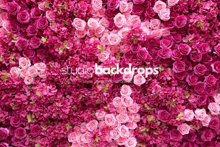 FLORAL15 Shades of Pink Flowers – Studio Backdrops